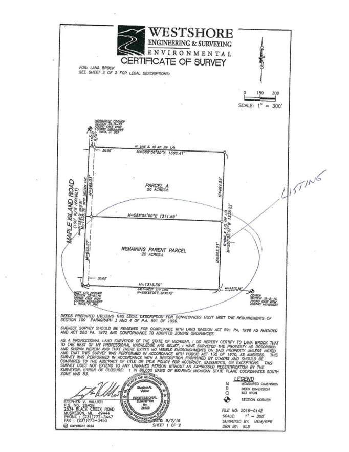 Maple Island Road, Nunica, MI 49448 | MLS# 20000546 | @properties SW ...